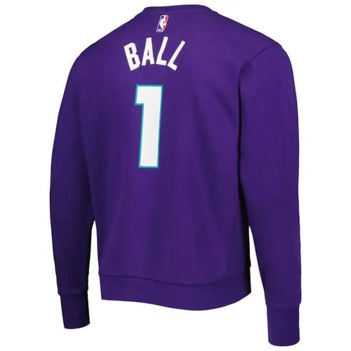 JORDAN BRAND Lamelo Ball Charlotte Hornets Statement Pullover Sweatshirt