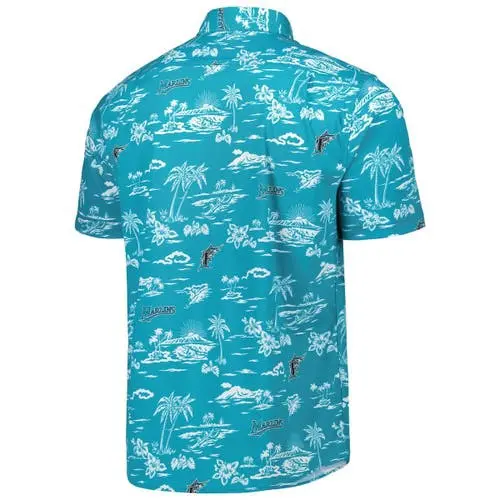 Reyn Spooner Miami Marlins Kekai Button-down Shirt