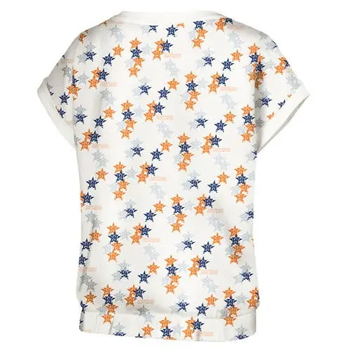 LUSSO Houston Astros Dolman Tri-blend T-shirt