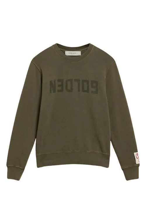 GOLDEN GOOSE Distressed Logo Graphic Sweatshirt