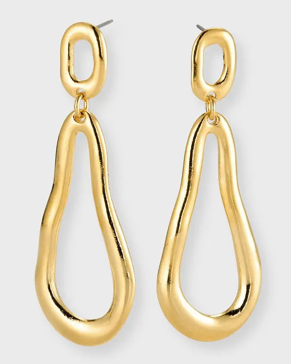 BEN-AMUN 24k Electroplated Dangle Earrings - Gold