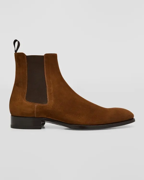 Brioni Suede Chelsea Boots