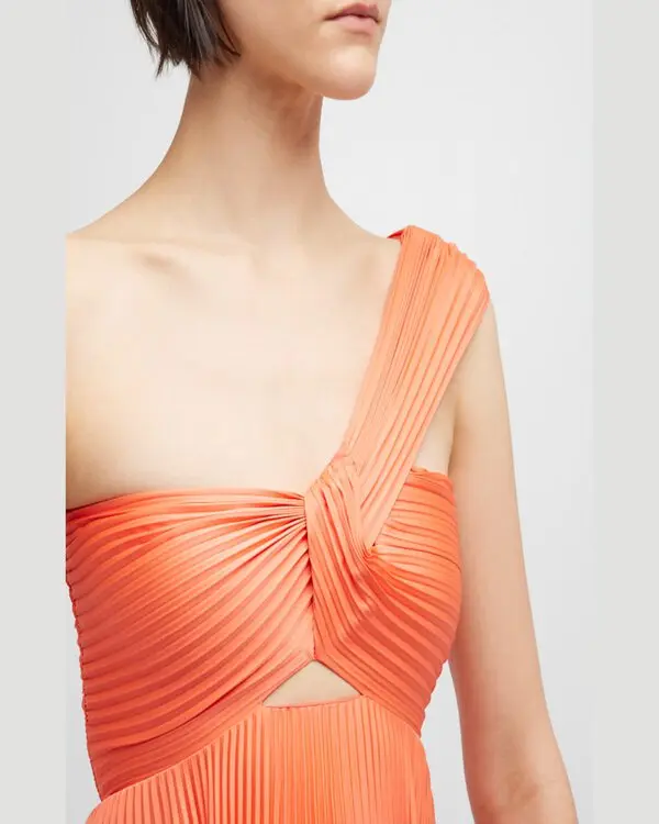strapless open back dress Nessa Pleated Midi Dress
