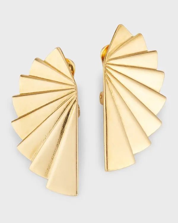 BEN-AMUN 24k Electroplated Clip-on Earrings - Gold