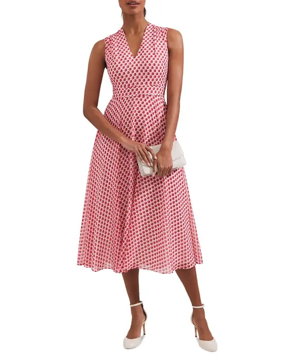 HOBBS LONDON Lucy Printed Midi Dress