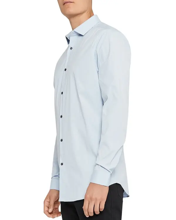 Theory Sylvain Button Down In Wealth - Olympic