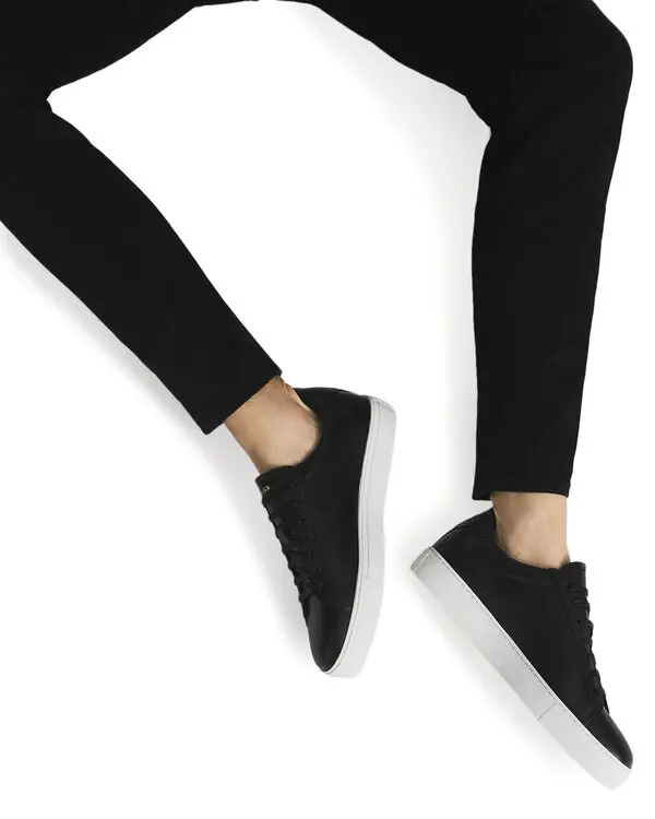 REISS Finley Low Top Sneakers - Black