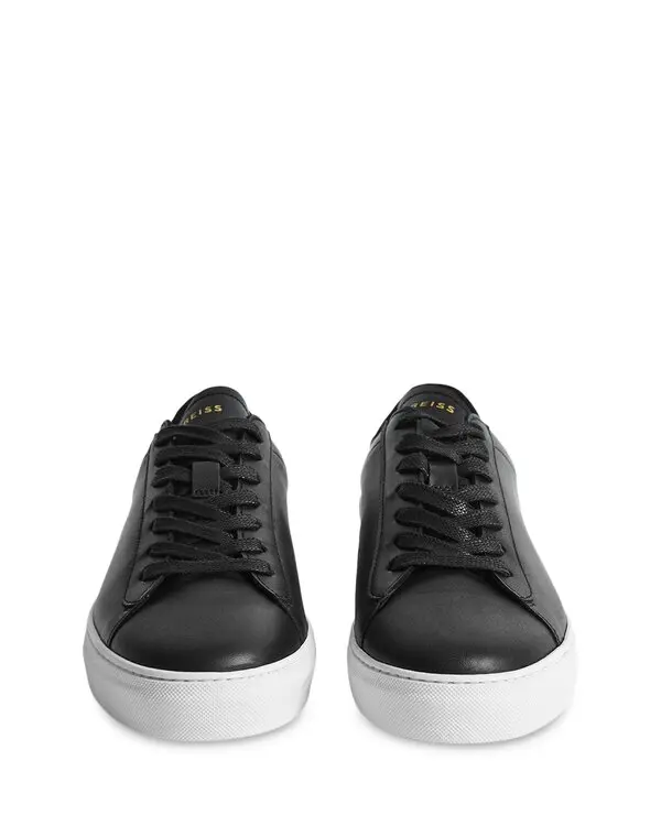 REISS Finley Low Top Sneakers - Black