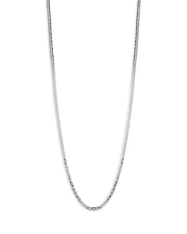 MILANESI AND CO 3mm Mariner Link Chain Necklace - Silver