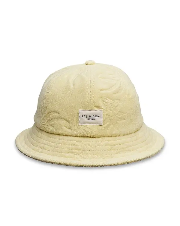 Rag & Bone Addison Twist Terry Bucket Hat - Ivory | Editorialist