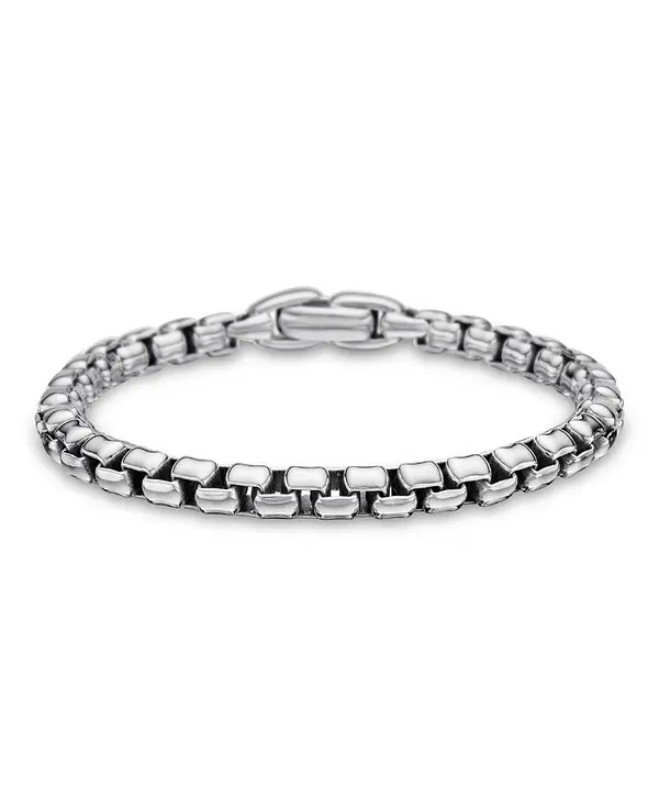 David Yurman Large Box Chain Bracelet - Silver