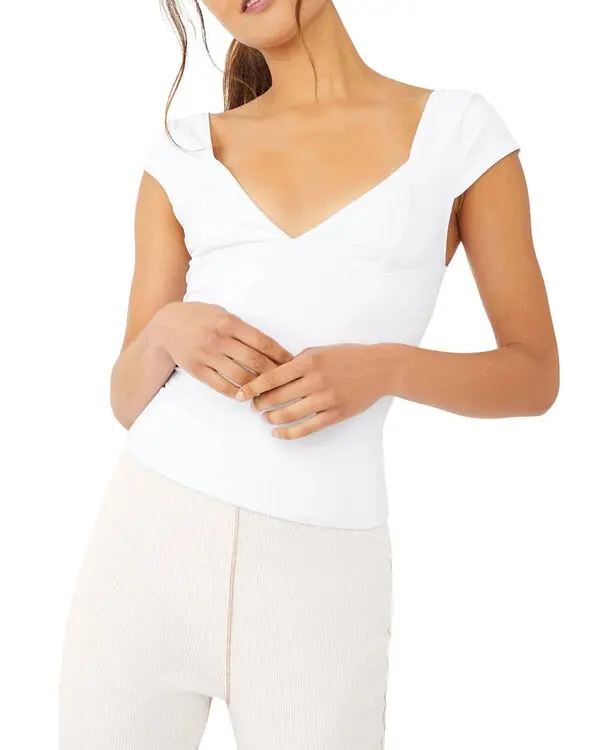 Free People Duo Bustier Top - Ivory