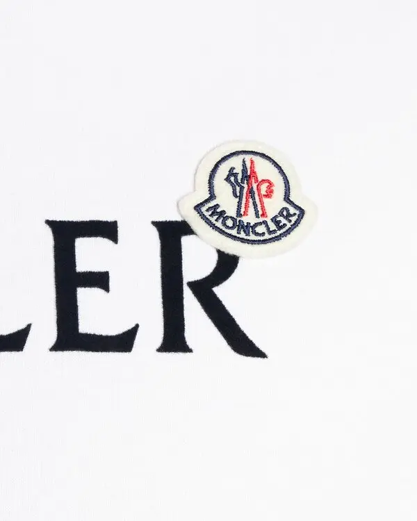 Moncler Short Sleeve Logo Tee - White