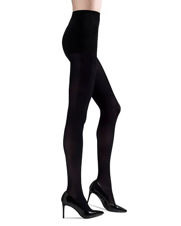 Natori Ultra Control Firm Fit Opaque Tights - Black