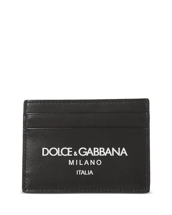 Dolce & Gabbana Leather Card Case - Black