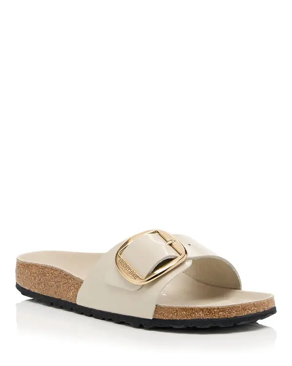 BIRKENSTOCK Madrid Big Buckle High Shine Sandals - Oyster