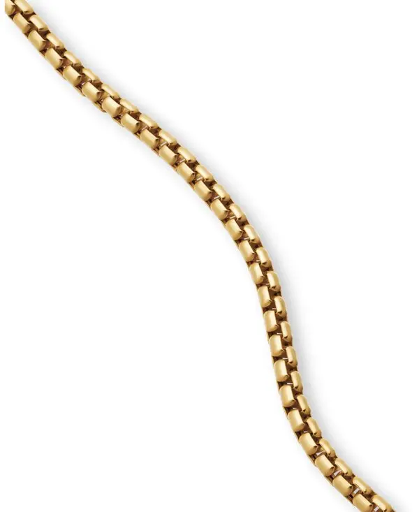 David Yurman 18k Yellow Medium Box Chain Necklace - Gold