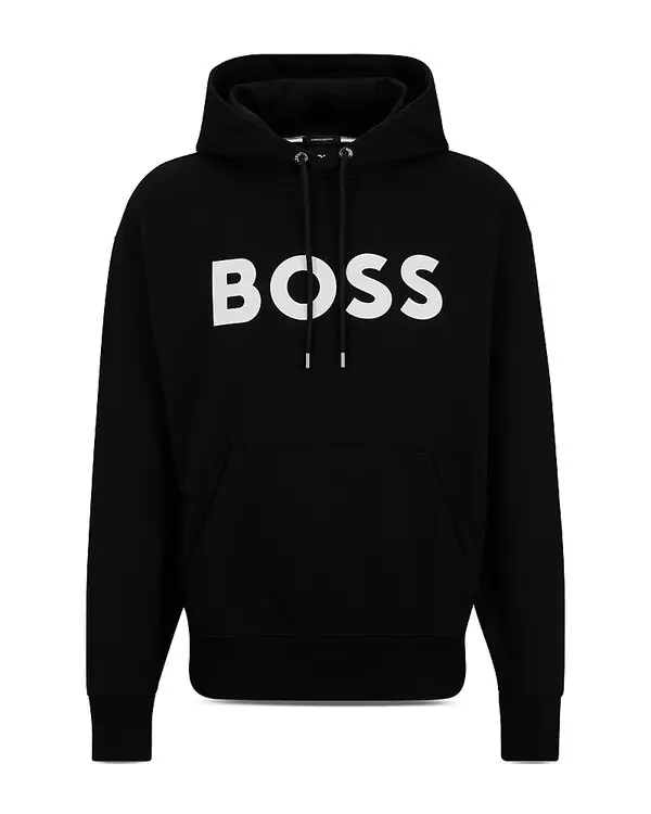 BOSS Sullivan Cotton Logo Hoodie - Black