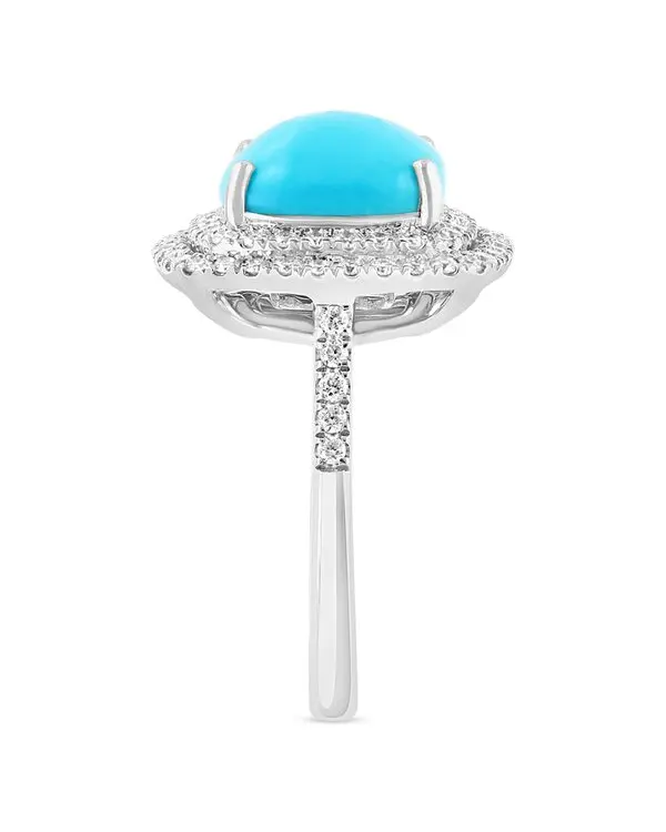 Bloomingdale'S Turquoise And Diamond Ring