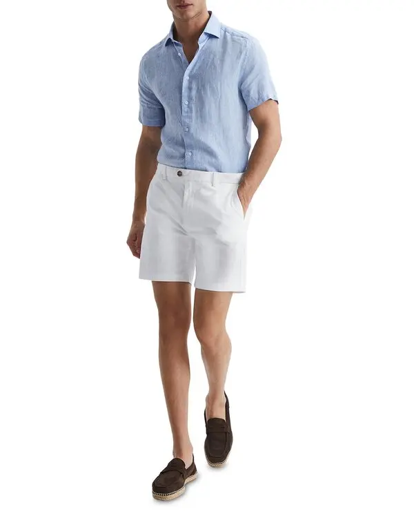 REISS Wicket Casual Chino Shorts - White