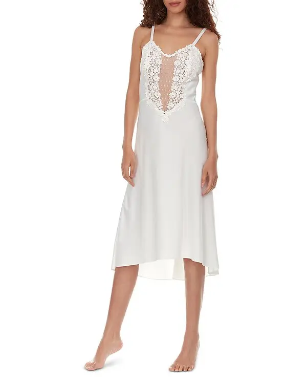 Flora Nikrooz Showstopper Satin Nightgown - Ivory