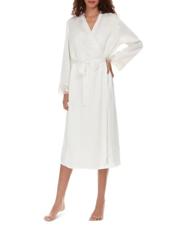 Flora Nikrooz Showstopper Satin Wrap Robe