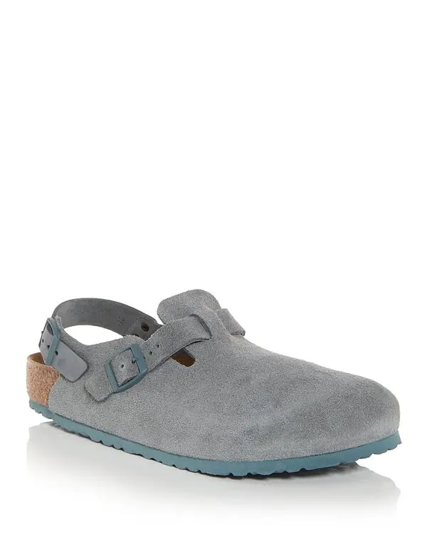BIRKENSTOCK Tokio Slingback Clogs - Light Gray