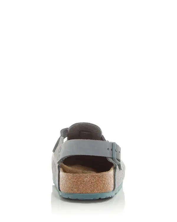 BIRKENSTOCK Tokio Slingback Clogs - Light Gray