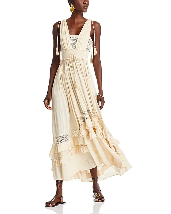 Free People Santa Maria Maxi Dress - Summer Khaki