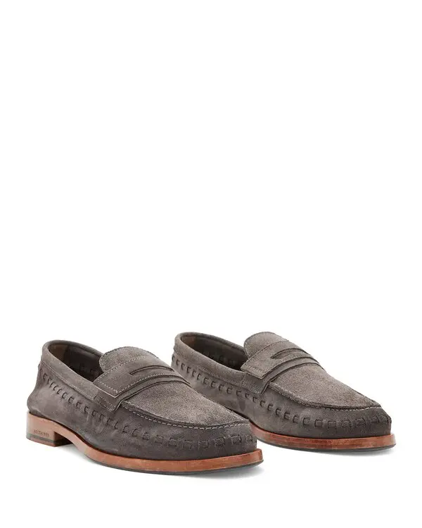 ALLSAINTS Sammy Slip On Penny Loafers Men\'s 41 (US 8) Tan Allsaints Sammy Slip On Penny Loafers In Sand - 58% Off  main image 4
