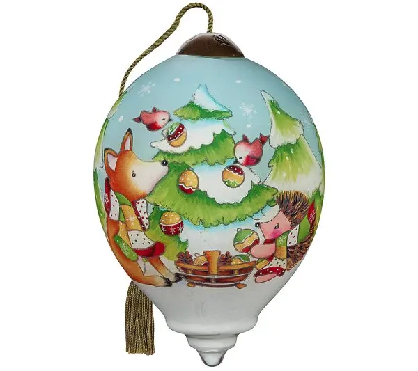 NE'QWA 3' Woodland Animals Decorating Tree Orna Ent - One-color