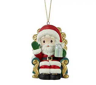 PRECIOUS MOMENTS Santa's Here Bringing Cheer An Ual Ornament - One-color