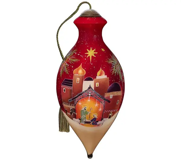NE'QWA 6.5' Holy Family Under Red Sky Ornament - One-color