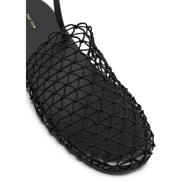 THE ROW Crochet Slingback Flats