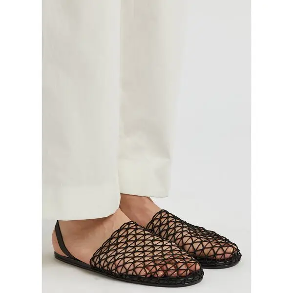 THE ROW Crochet Slingback Flats