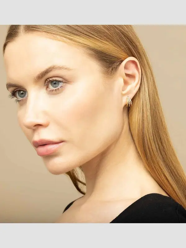 ORADINA 14k Unity Mini Hoops