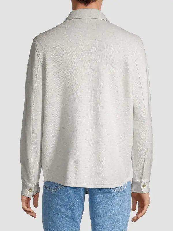 Vince Cotton-blend Shirt Jacket - Grey