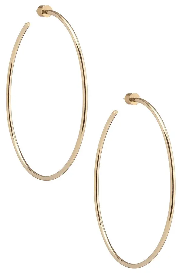 JENNIFER FISHER Thread Hoop Earrings - Gold