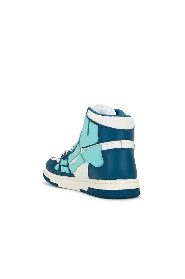 Amiri Skeltop High Sneaker In Teal