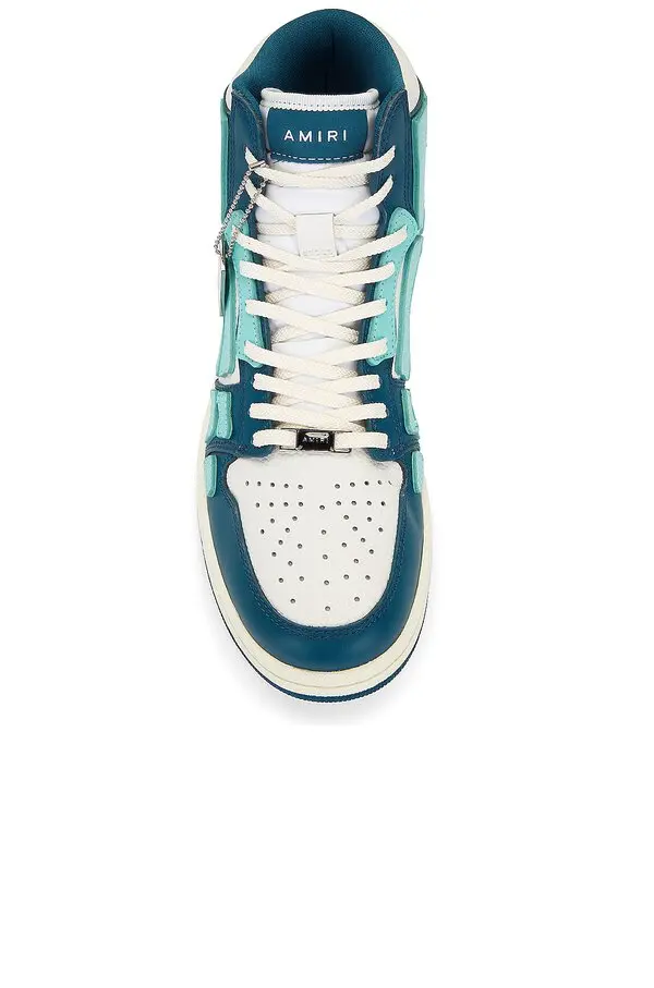 Amiri Skeltop High Sneaker In Teal