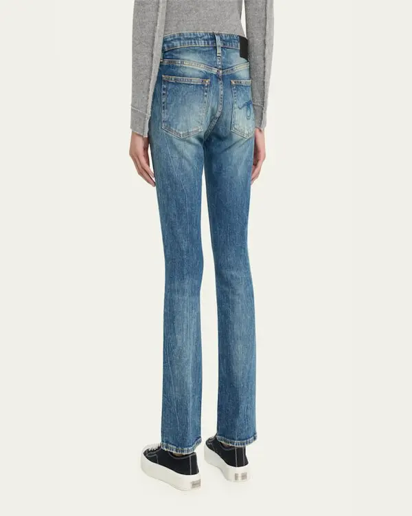 R13 Kick Fit Mid-rise Jeans