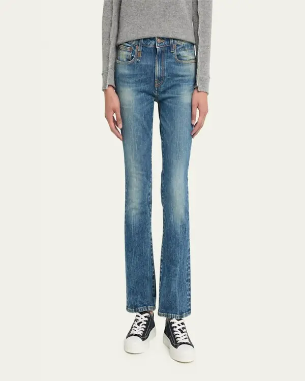 R13 Kick Fit Mid-rise Jeans