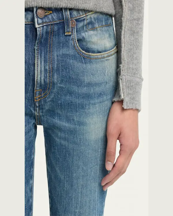 R13 Kick Fit Mid-rise Jeans
