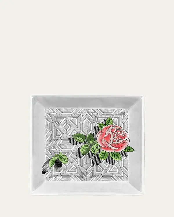 FORNASETTI Square Plate 20 X 20cm Musciarabia