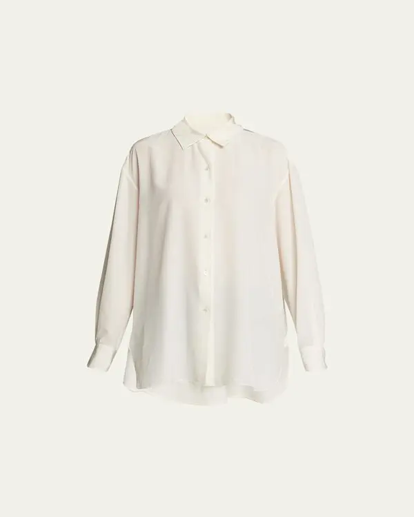 NILI LOTAN Julien Silk Shirt