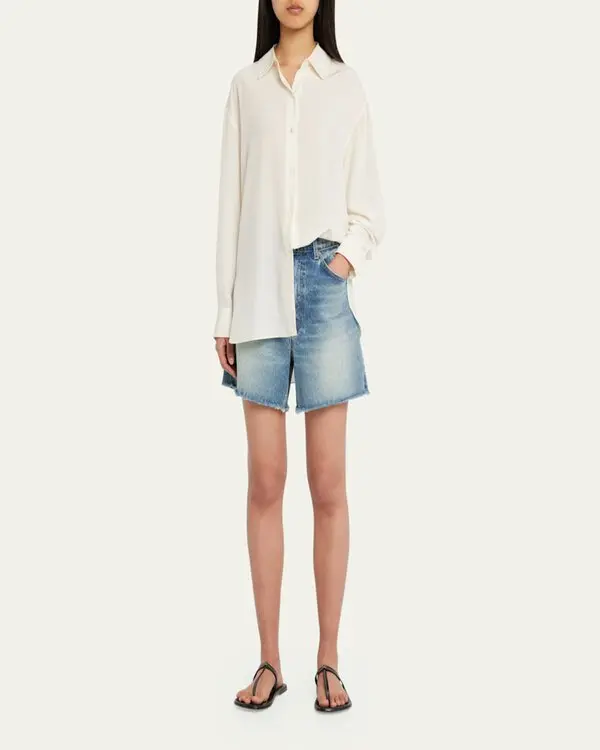 NILI LOTAN Julien Silk Shirt