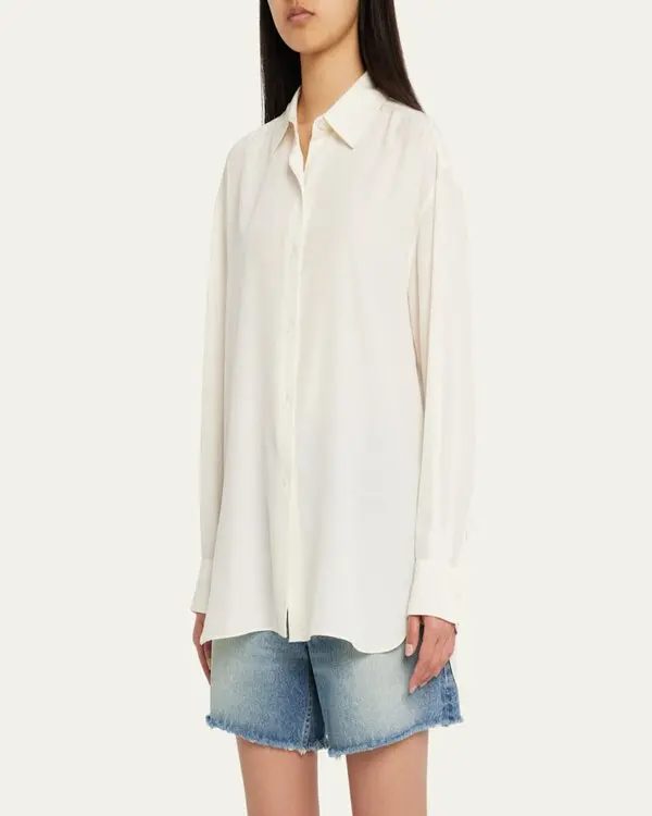 NILI LOTAN Julien Silk Shirt