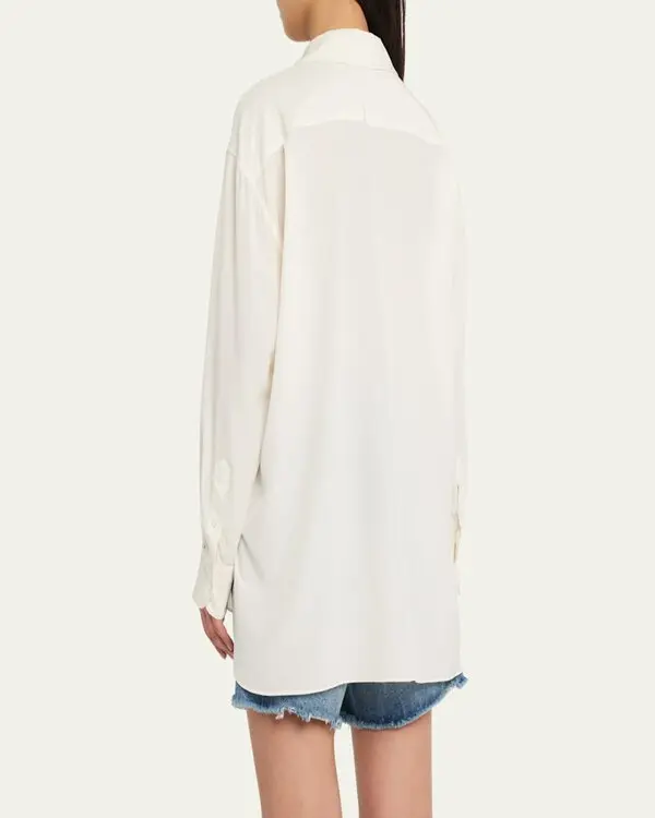 NILI LOTAN Julien Silk Shirt
