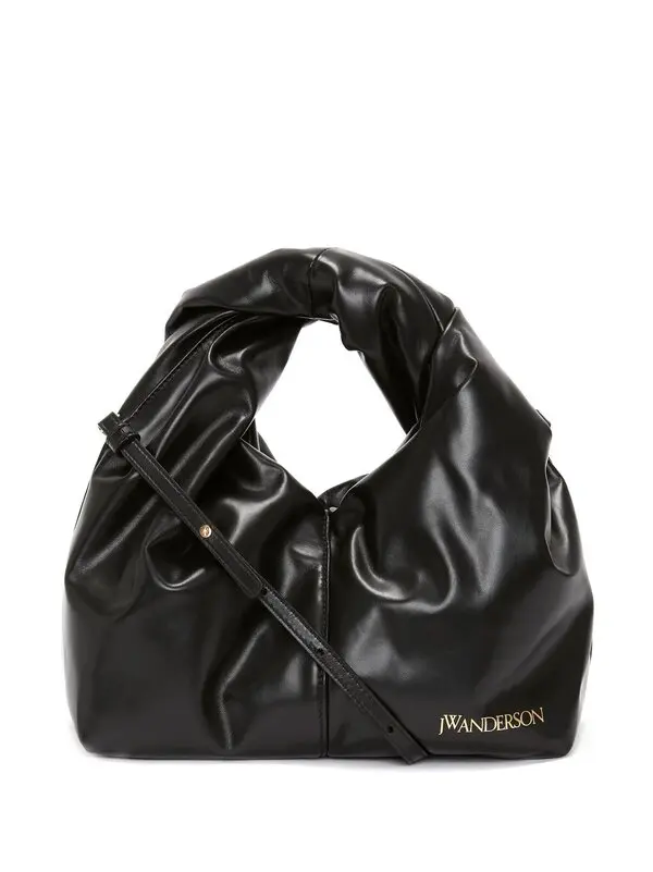 JW Anderson Mini Twister Leather Bag - Black