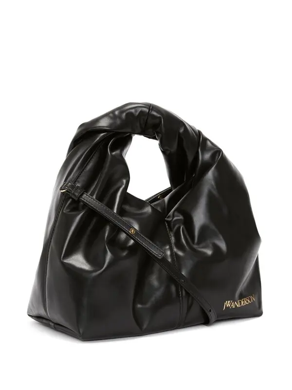 JW Anderson Mini Twister Leather Bag - Black